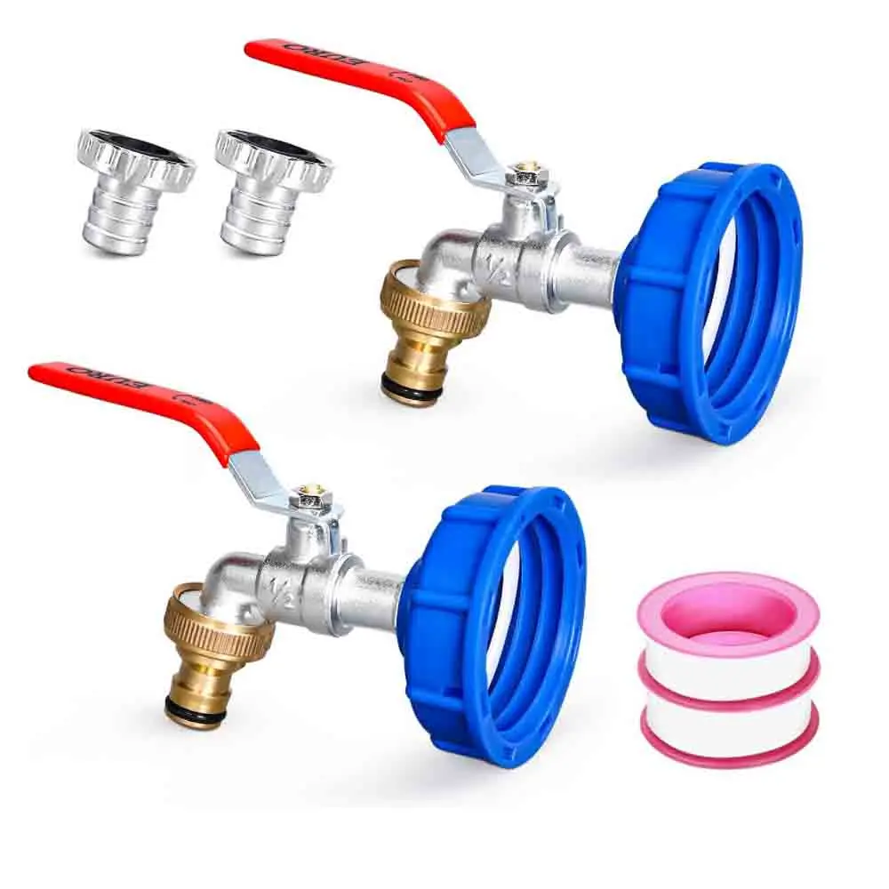 IBC Water Tank Valve for 275-330 Gallon Tote Water Tank Adapter IBC ...