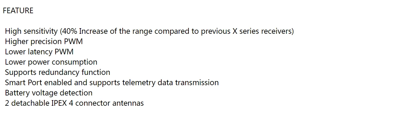 Frsky RX6R Receiver - 6 PWM, 16 Channels with Redundancy