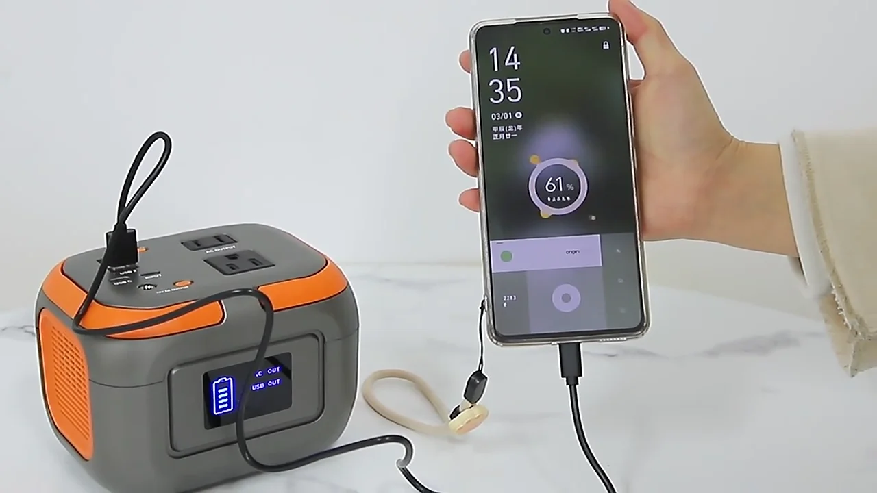 Portable Lithium Lifepo4 120w Laptop Power Bank Type C Dc Ac Ups 120 ...