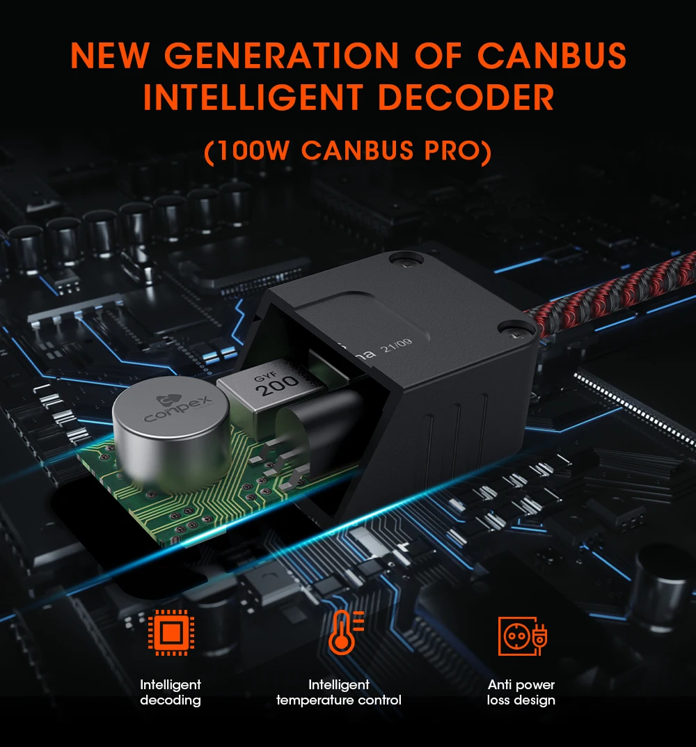 Conpex 85W 8500LM LED Headlights - Bright, Reliable, and Efficient