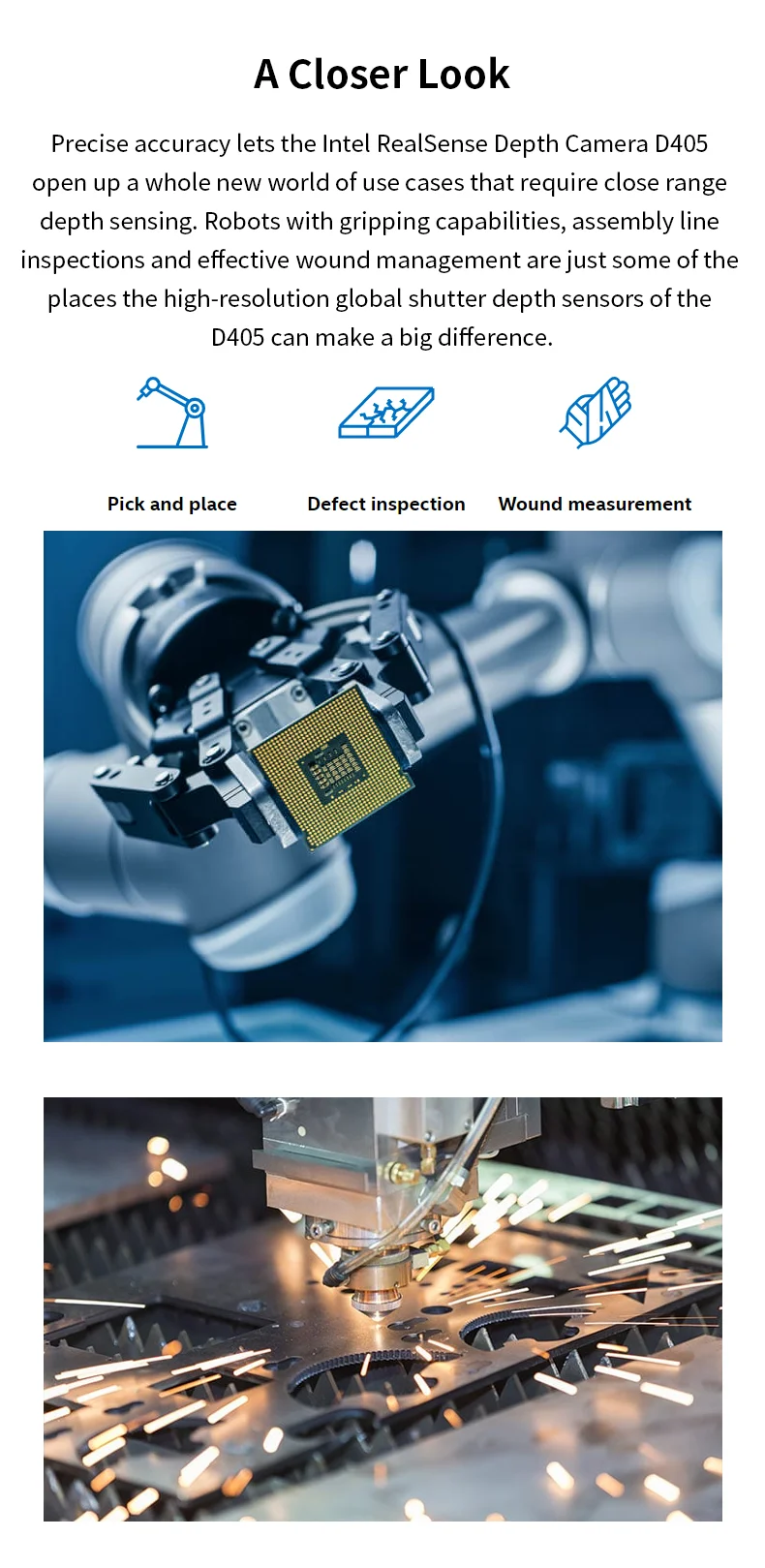 82635DSD405 Intel Real Depth Camera Fourth Generation Stereo Camera 3D ...