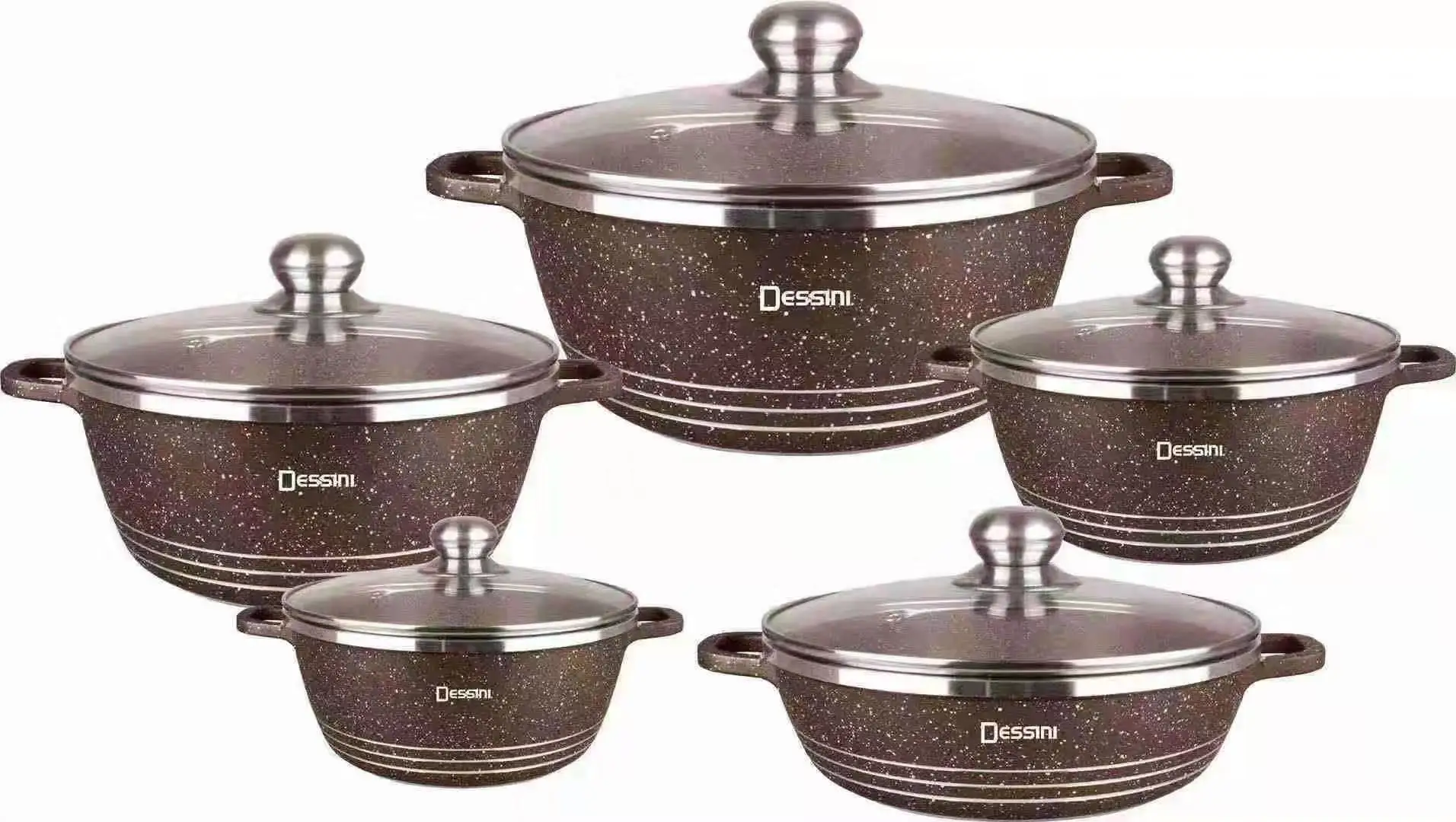 Hot Sale Aluminium Cooking Pot Set Medical Stone Cookware Non Stick ...
