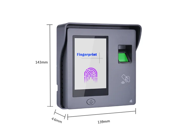 Fingerprint Recognition Touch Keypad Check In And Check Out Biometric ...