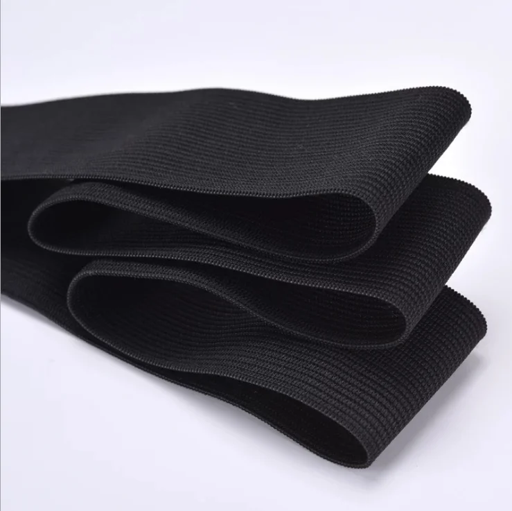 Flat High Quality Polyester Knitted 6 Inch Elastic Band
