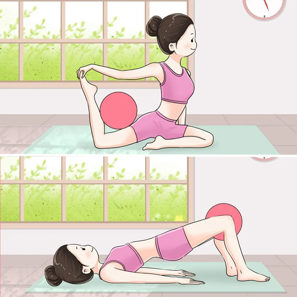 Exercise Ball Small,6 Inch Small Ball For Pilates With Pump,6 In Barre ...