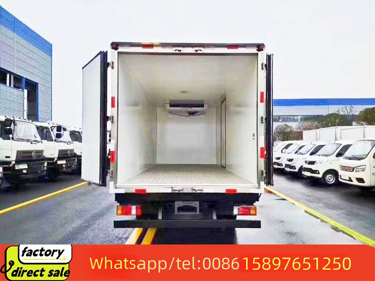 Japan Isuzu 5tons Refrigerated Cargo Body Trucks Cold Food Refrigerator ...