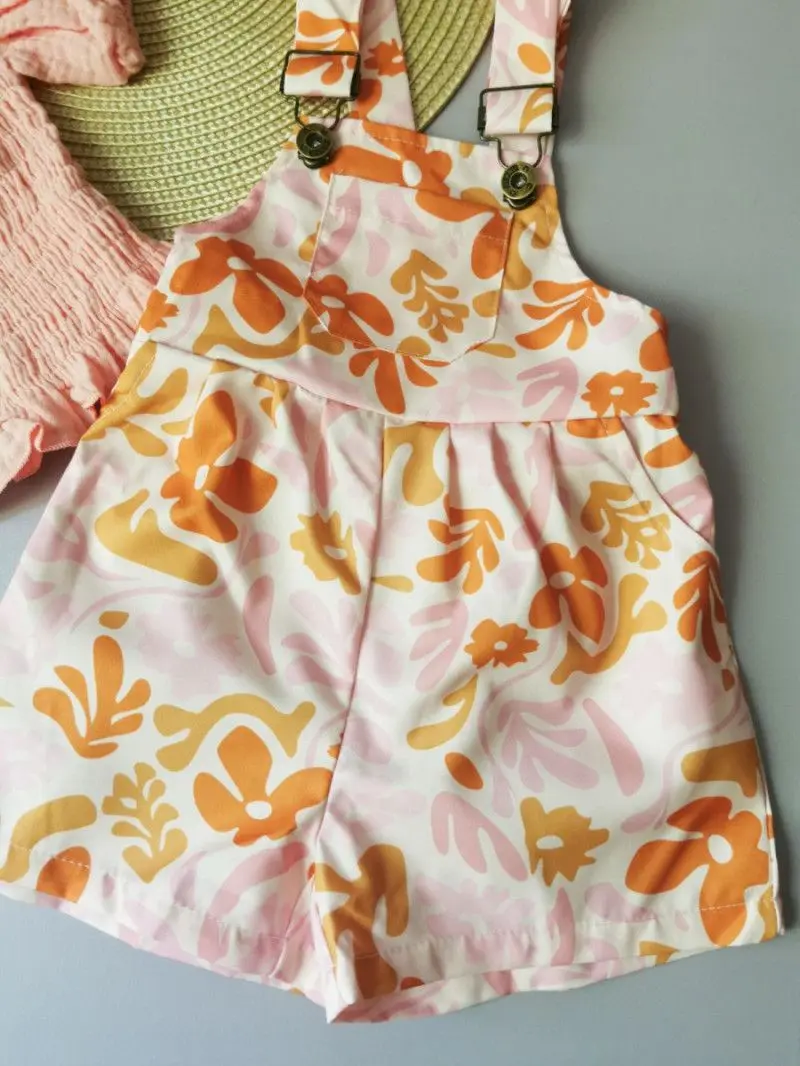 Custom Children Summer 100% Cotton Cali Stunning Printing Overalls Baby ...