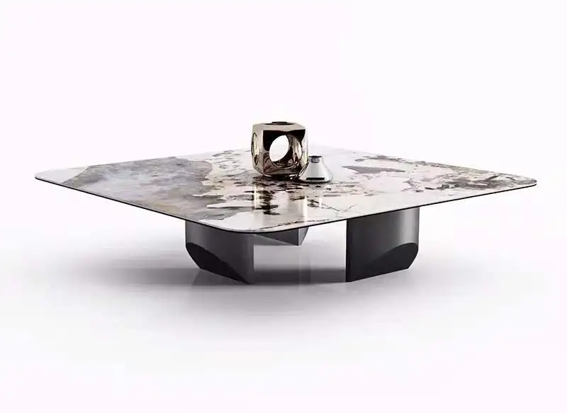 Modern Woman Coffee Table - Luxury Glass and Metal Design for Living ...