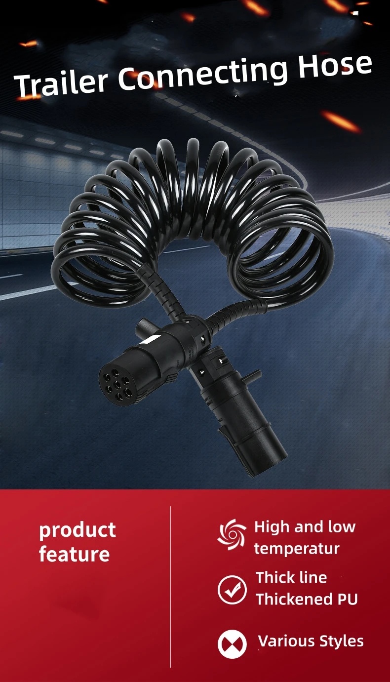 Truck Trailer Wire Electrical Seven Core 5core 7 Pin Abs/ebs 7-way ...