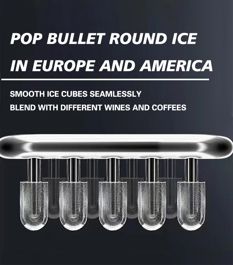 0.5kg Small Mini Countertop For Business Ice Maker Machine Small Ice ...