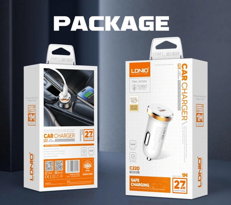Ldnio C22q 2024 New Trend Branded Quality Metal Car Charger Dual Usb,Pd ...