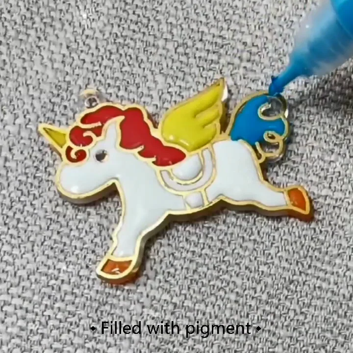 Diy Keychain Kids Art Craft Creative Free Gel Rainbow Horse Model ...