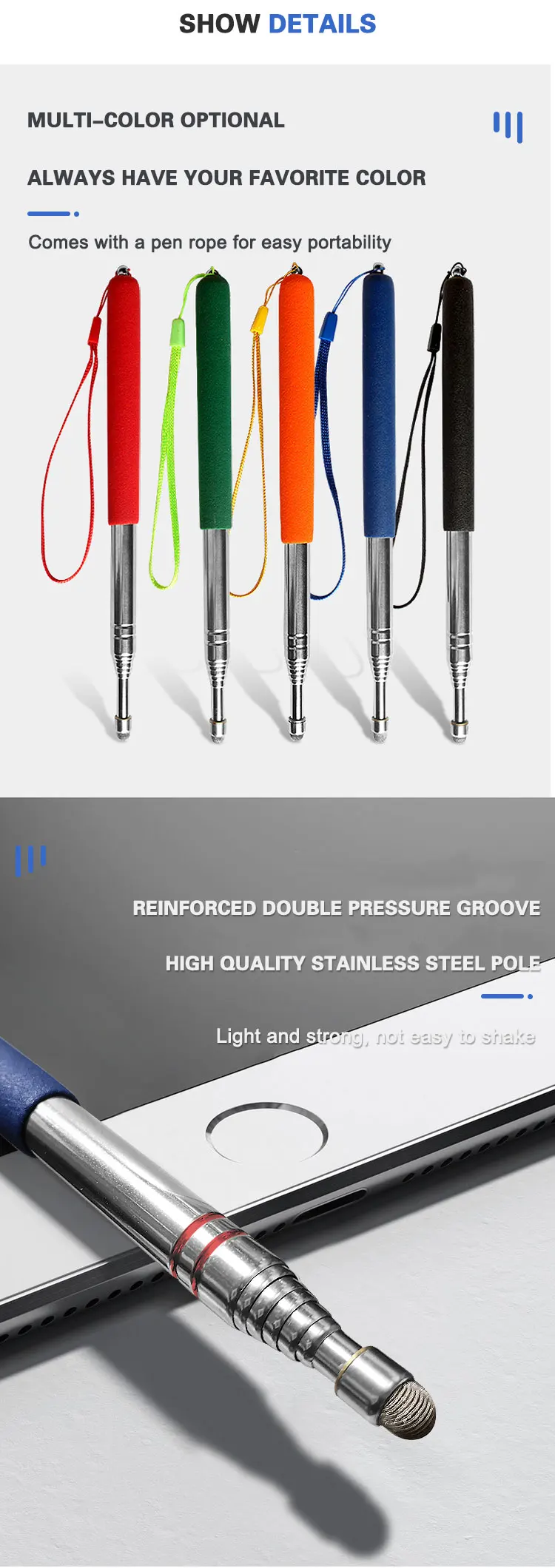 Presenter Classroom Teacher Whiteboard Teach Pointer Flexible Handle ...