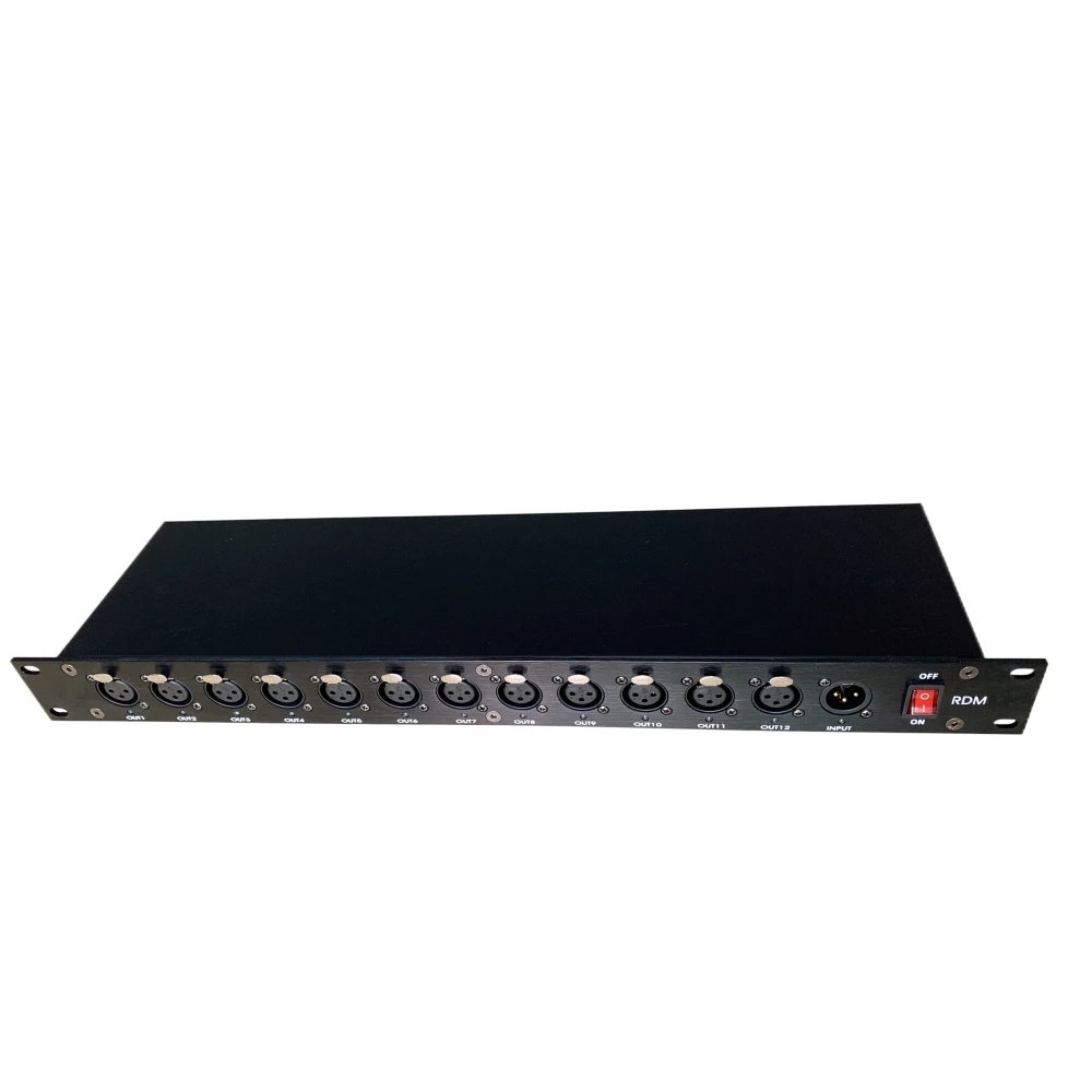 Support Rdm 12 Way Optical Isolation Dmx Distributor Dmx512 Splitter ...