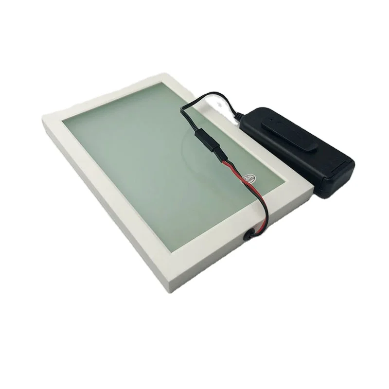 A4 size Sample of PDLC film 105*165mm DC12V wire-controlled remote for ...