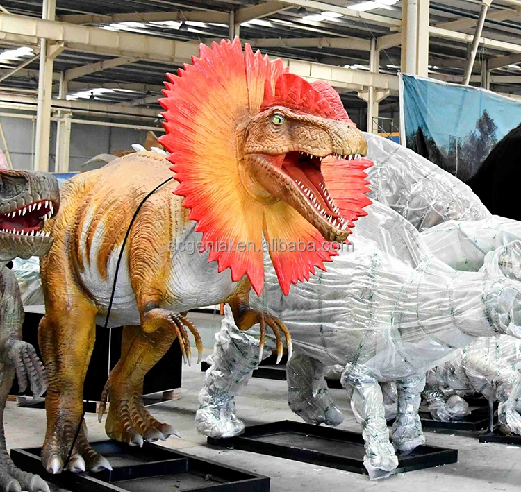 Custom Dilophosaurus Robotic Dinosaur Dilophosaurus Animatronic ...