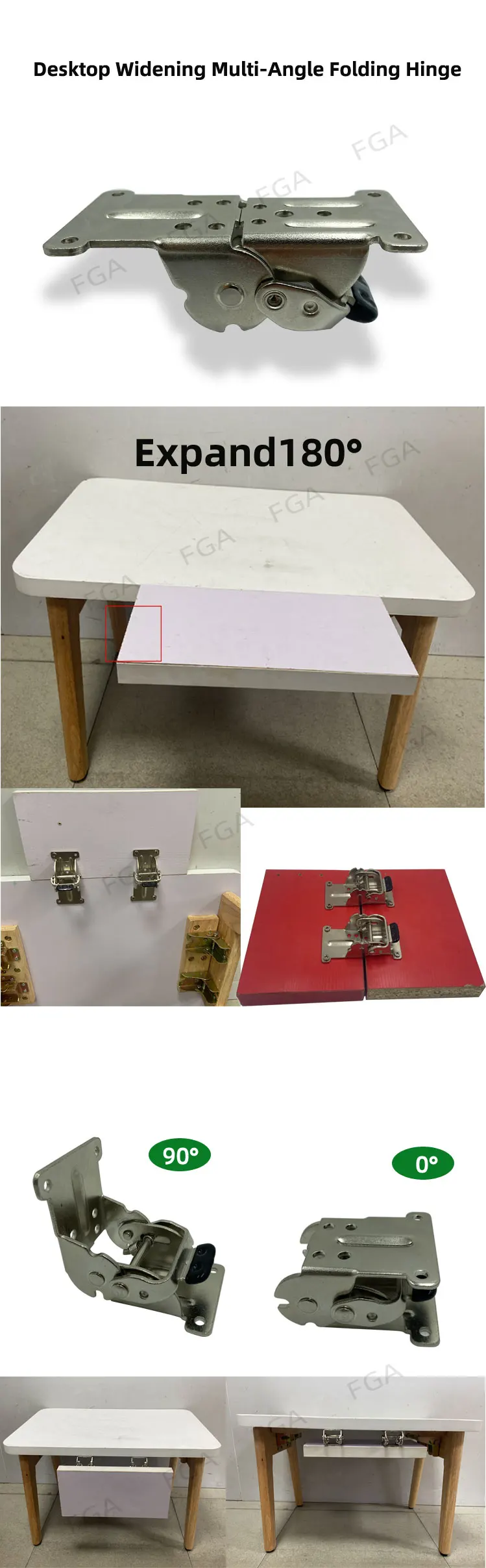 180 Degree Folding Table Hinge For Furniture & Sofa Beds, Oem