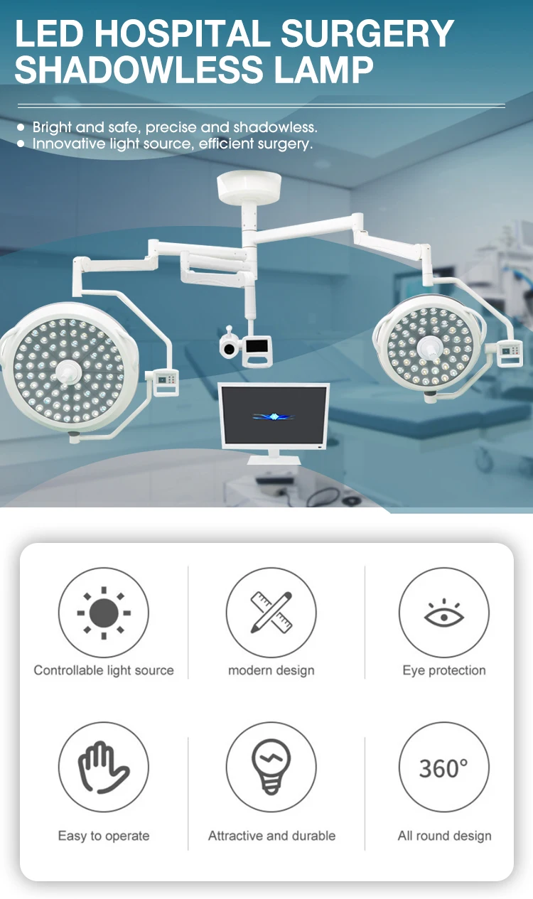 New Surgical Operation Theatre Room Ceiling Light Double Surgery LED ...