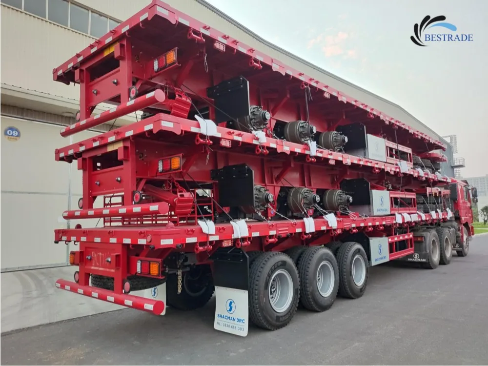 100 Tons Superlink Dump Trailer/double Box Interlink Tipper Semi ...