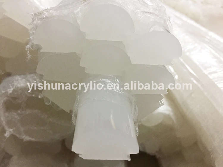 Customized Opal White Extruded Diffuser Acrylic PMMA Profiles