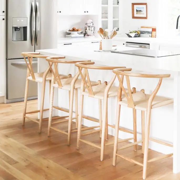 Cheap Ntaural Black Walnut Color Classic Wishbone Armchair Beech Wood ...