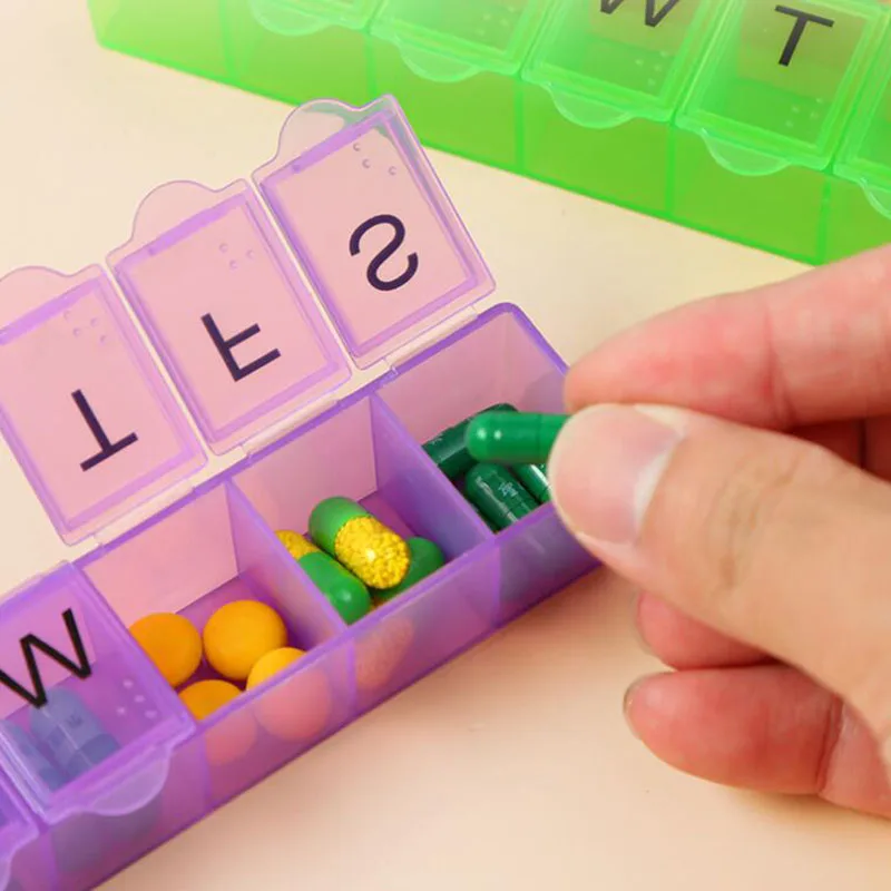Wholesale Pill Organizers - Cute 7 Day Round Pill Boxes