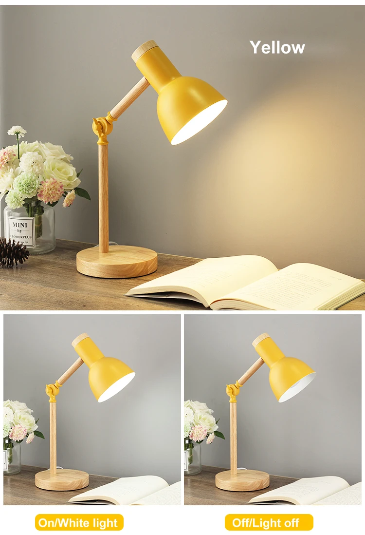 Nordic Small Table Lamp Learning Special Eye protection Desk Lighting ...