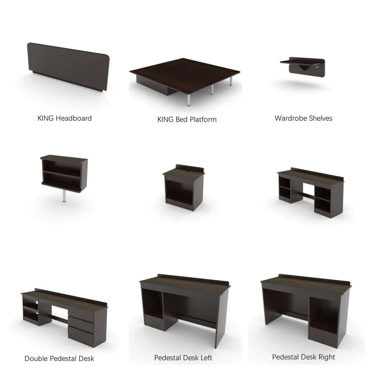 Motel 6 Phoenix Hospitality Furniture Project Custom King Bed Room Set ...