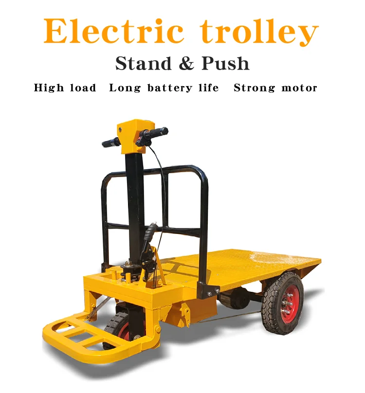 Electric Flatbed Transportation Carts With A Capacity Of 1000kilogram ...