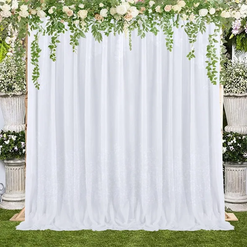 Chiffon Wedding Arch Draping Fabric Wedding Arch Drapes Sheer Backdrop ...