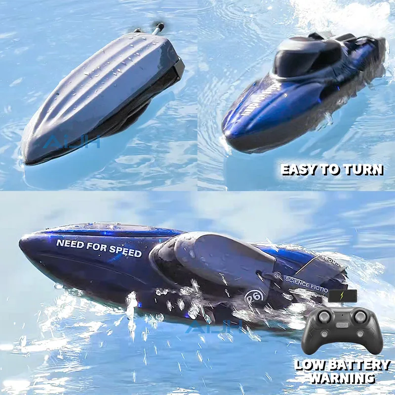 AiJH 10KM/H RC Boat Summer Blimp Toys Suitable for Pool and Lake ...