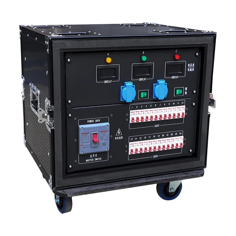 Electric 63a 5pin Input 24 Road 16a Waterproof Output Power Distro Box ...