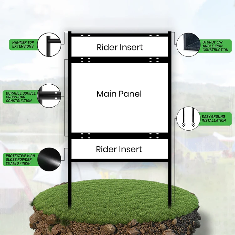 Jh-mech Open House Signs For Real Estate 18" X 30" Slide-in Yard Sign ...
