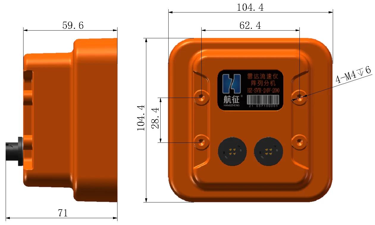 River Stream Measurement Surface Radar Velocity Meter For Open Channel ...