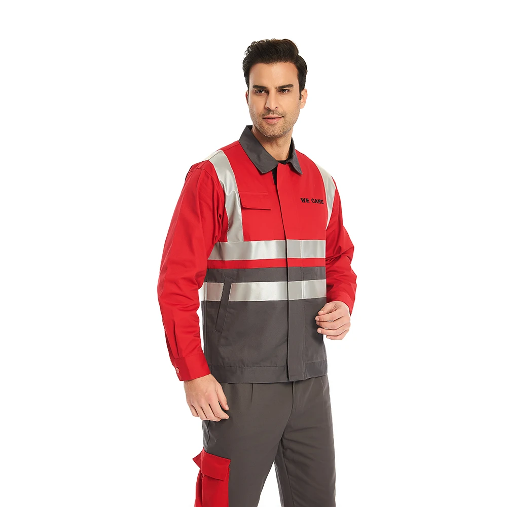Reflective Workwear Suit High Visibility Uniform Sets Miner Wear Safety ...