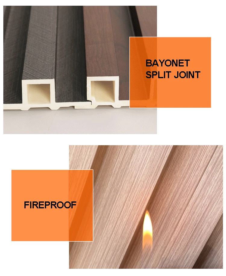 Wholesale Indoor Fluted Seamless Wave Slat Pvc Cladding Texture Slat ...