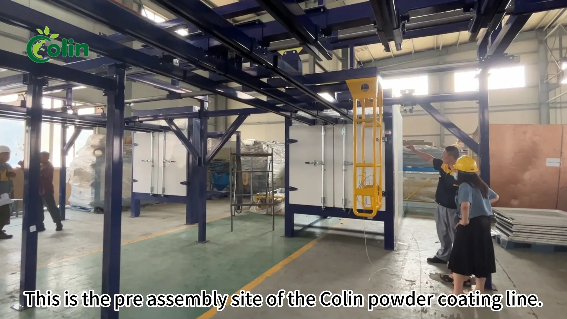 Manual Electrostatic Powder Coating Horizontal Production Line With ...