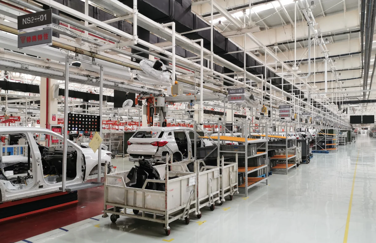 China Electric Bus Chassis Assembly Production Line Bus Frame ...