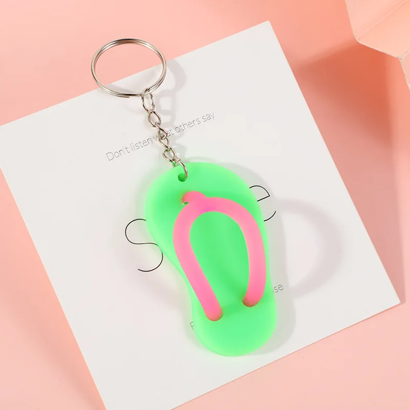 New Fashion Cute 3d Mini Sandals Slippers Pendant Keychain Girl Gift ...