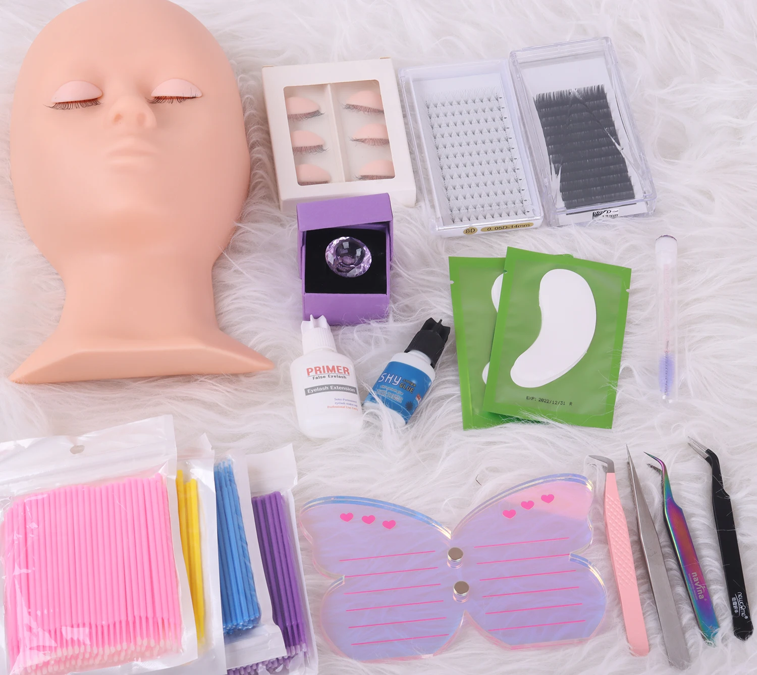 Salon Using Eye Lashes Extension Training Tool Kit Set Eyelash ...