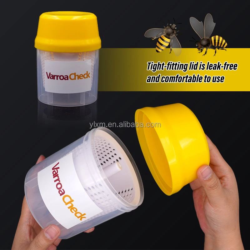 Varroa Easy Check Bottle - Bee Mite Tester Box for Beekeeping
