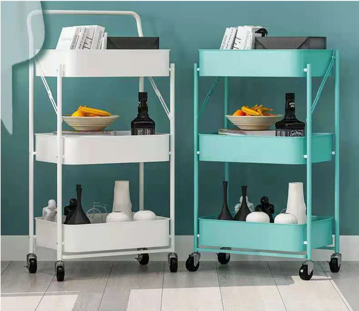 Hot Selling 5 Layers Kitchen Storage Racks Carbon Steel Rotation ...