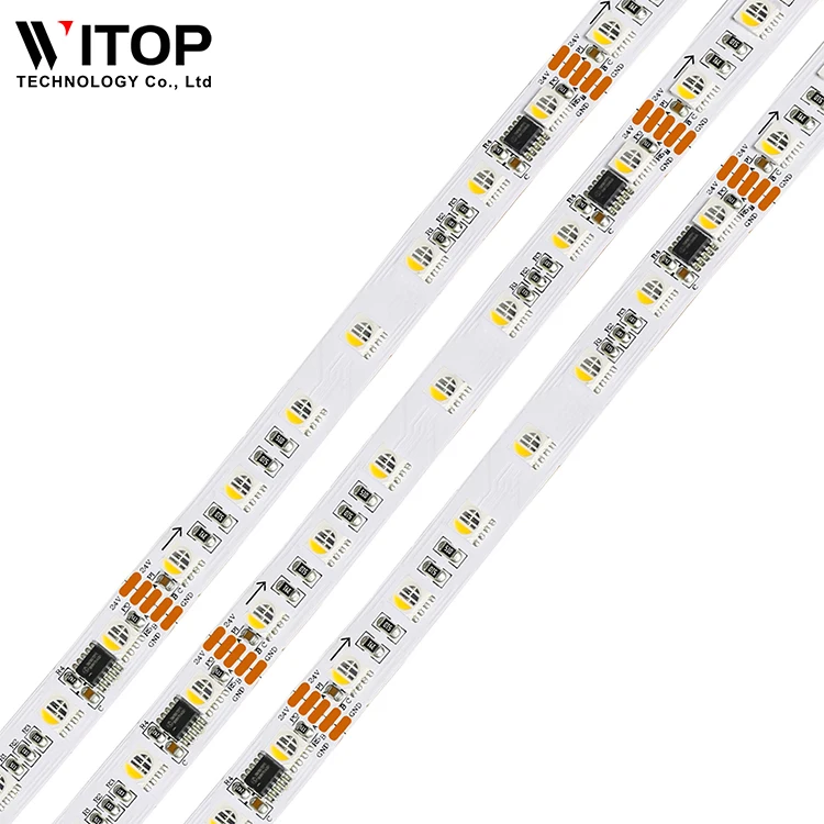 DMX512 RGBW DC24V/12V Addressable 5050rgb Led Strip Custom Length