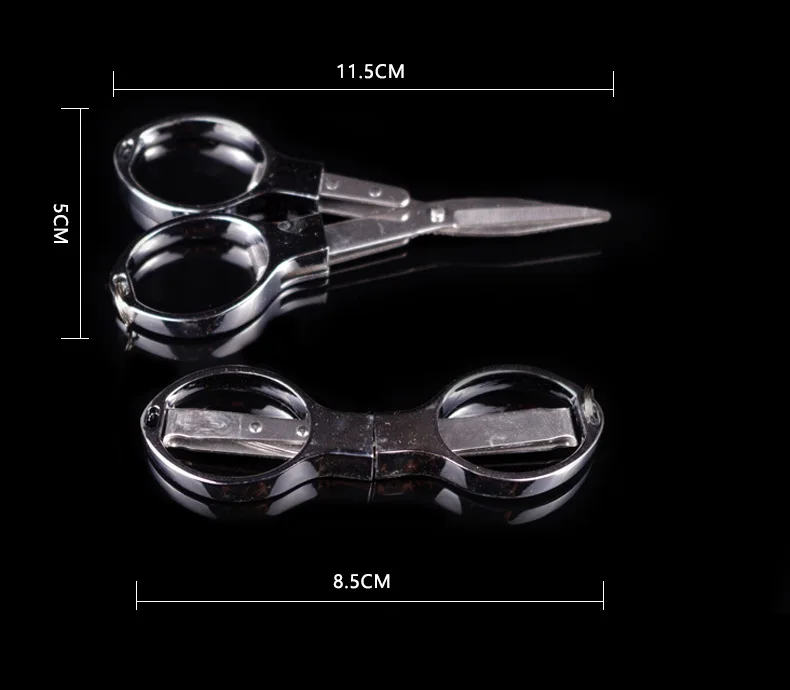 Folding Retractable Fish Line Scissors Stainless Steel Secure Portable ...