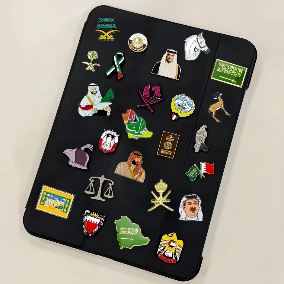 Kuwait Ksa Uae Saudi Arabia Oman Stainless Steel Pin Badges