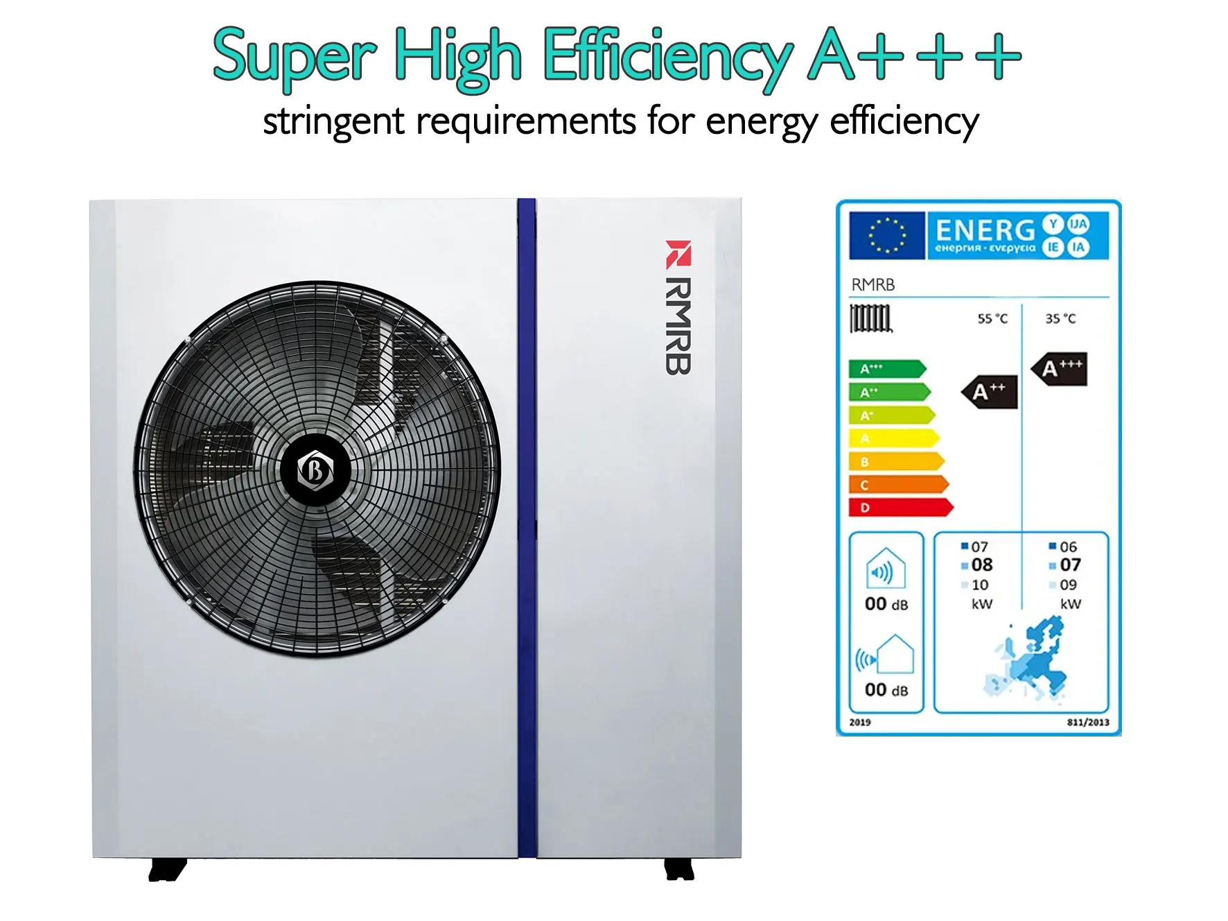 8KW~10KW R32 DC Inverter Air Source Heat Pump & Water Heater
