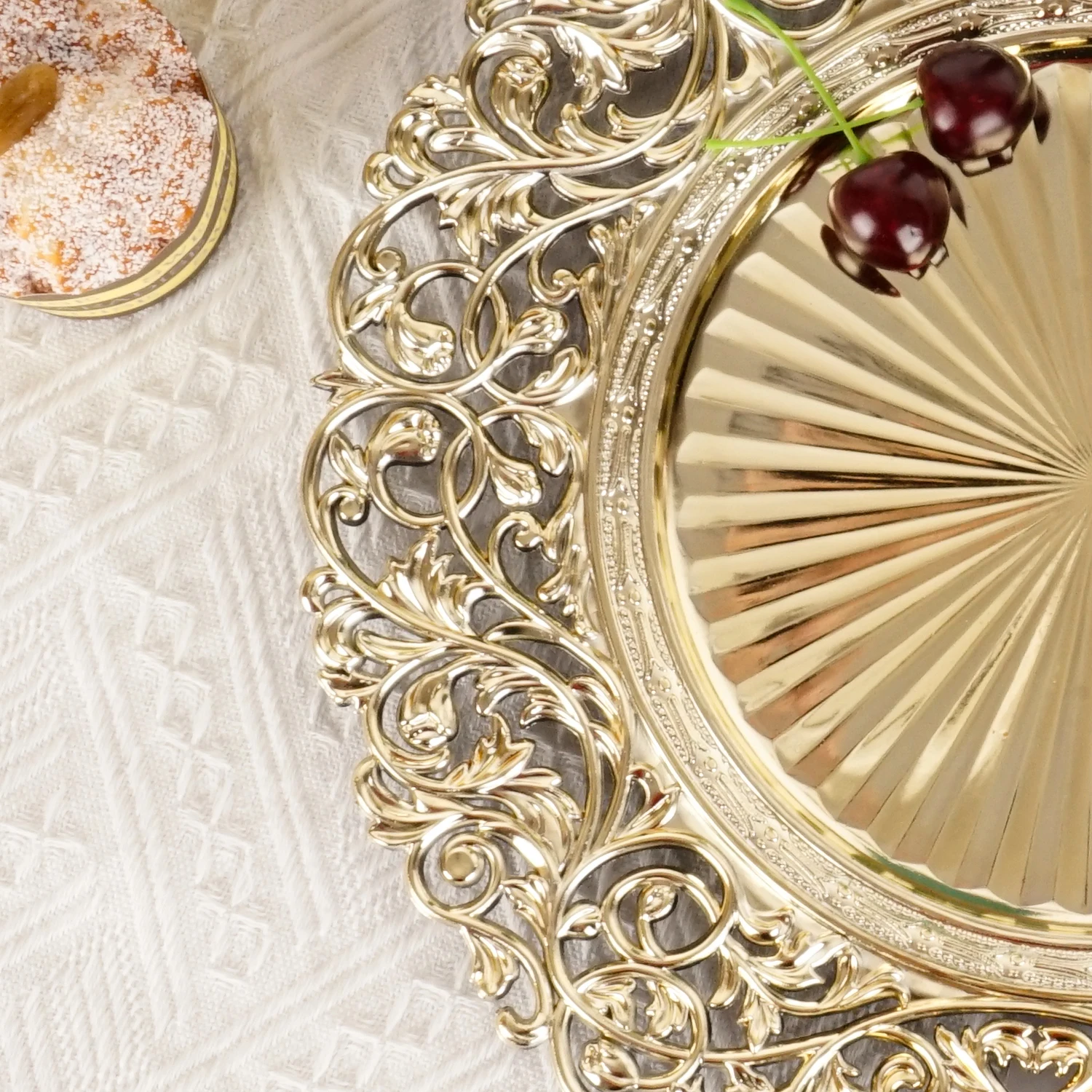 Luxury Custom Melamine Round Plates for Wedding Banquets