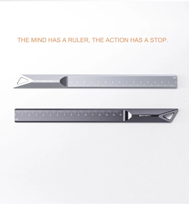 Boneruy Aluminum Ruler Architectural Precision Measurement Ruler ...