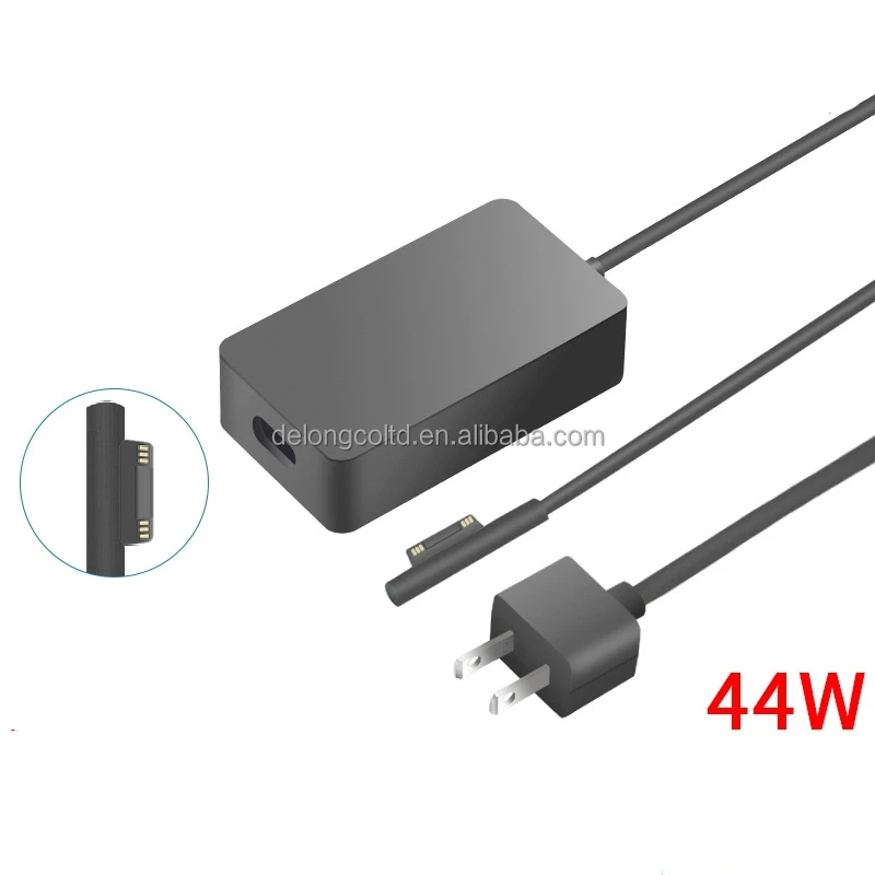 For Microsoft Surface Pro X 8 7 6 5 4 3 Power Adapter 44W Laptop ...