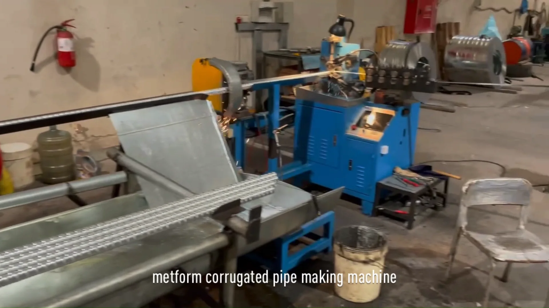 Concrete Post Machine Post-tension Corrugated Pipe Making Machine On ...